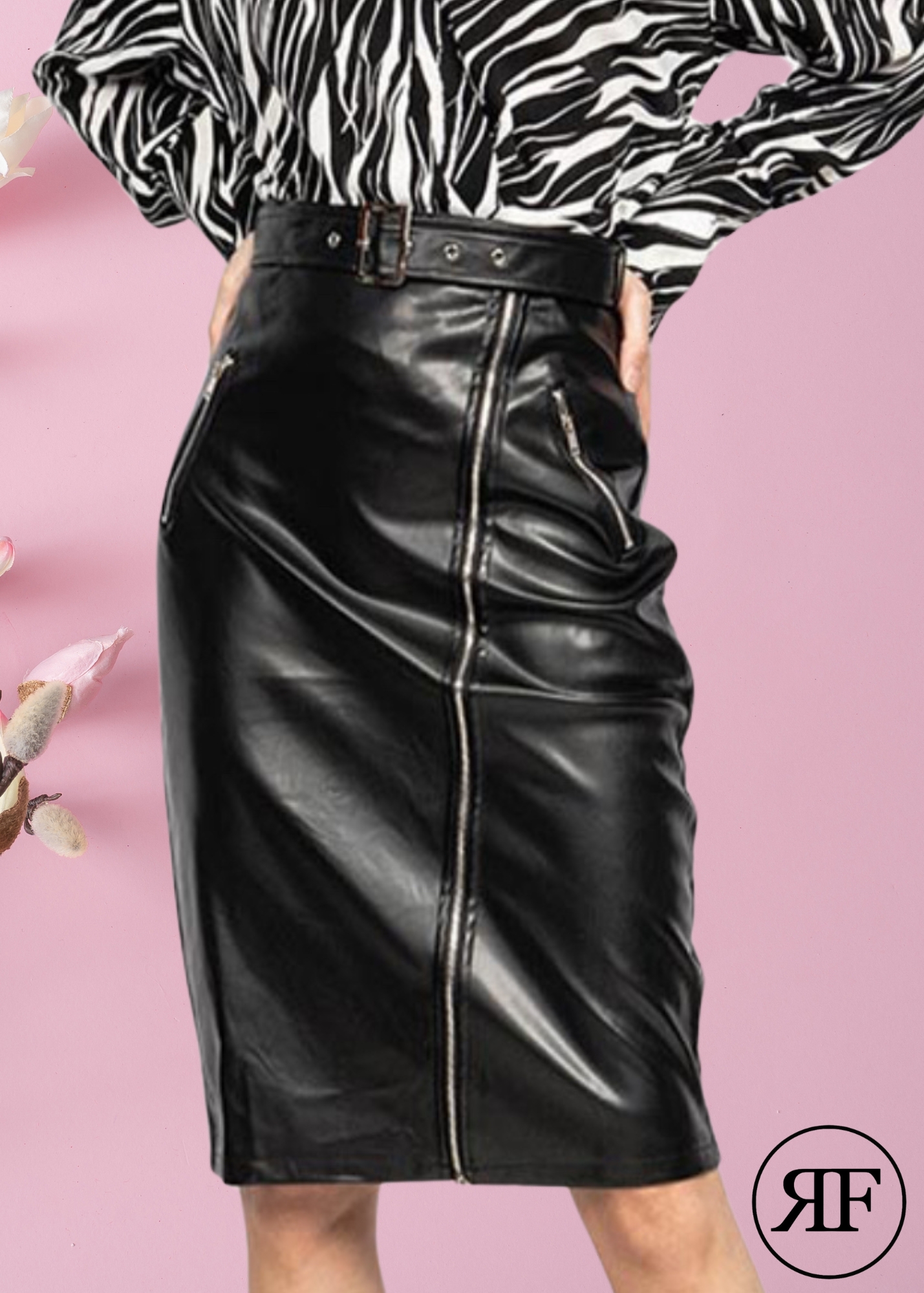 leren rok met rits – Robertina Fashion